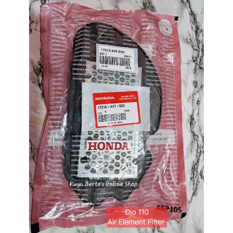 Authentic Honda Genuine/Original|Honda Dio 110, Navi110 Air Cleaner ...
