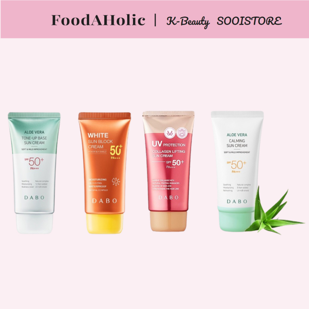 [DABO] Aloe Vera Calming Sun Cream 70ml, White Sun Block Cream 70ml ...
