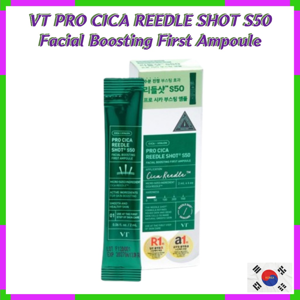 VT Pro Cica Reedle Shot S50 Facial Boosting First Ampoule 2mlx6 - Skin Elasticity,Skin ...