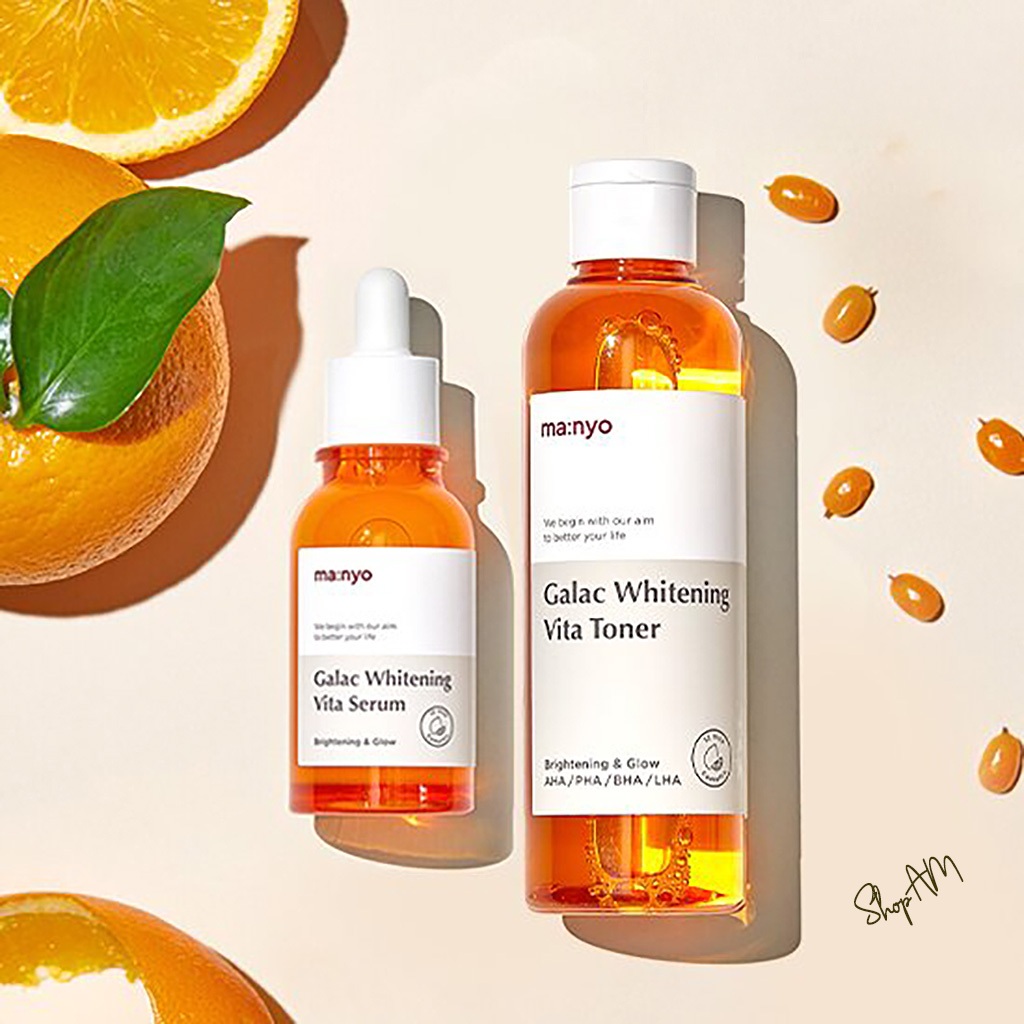 BoxPacking [MANYO] Galac Whitening Vita Toner 210ml / Serum 50ml from KOREA | Shopee Philippines