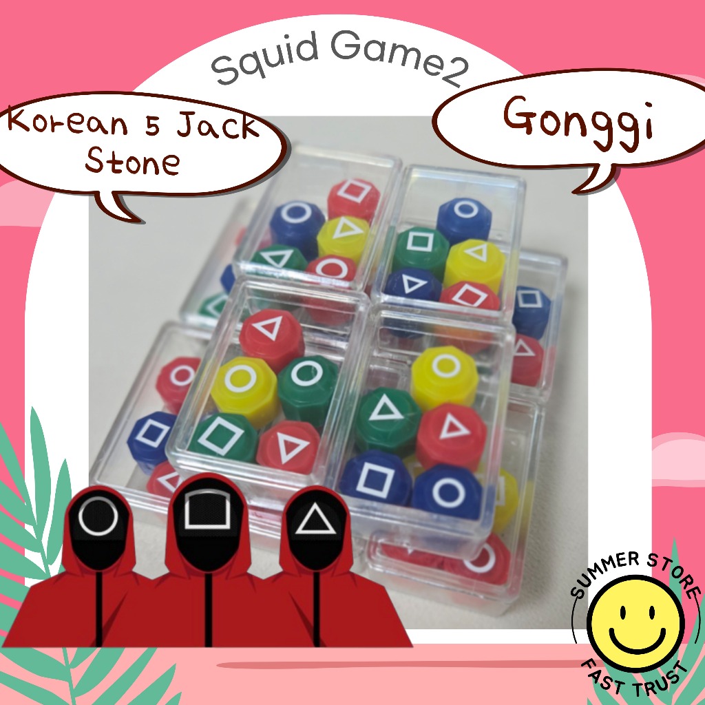 [Squid Game 2] Gonggi Konggi Korean 5 Jack Stone Game | Shopee Philippines