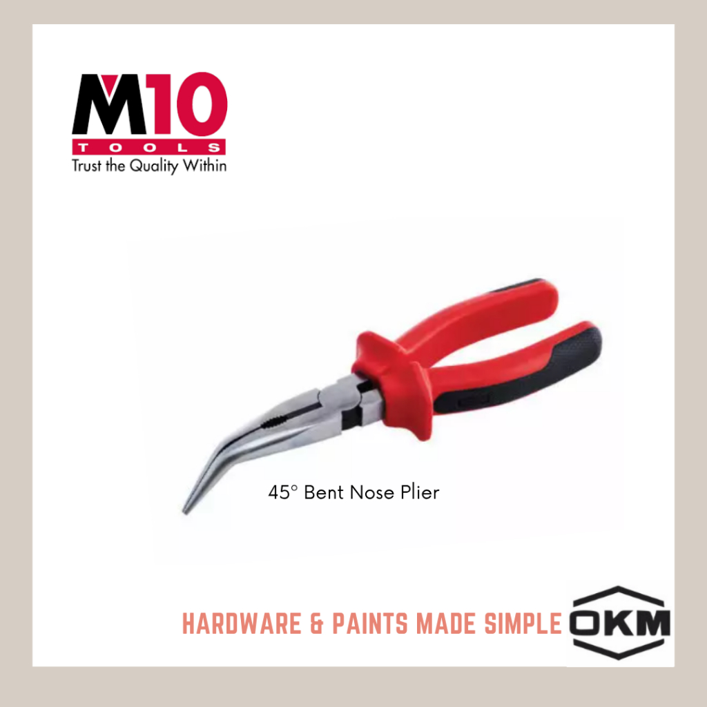 M10 45 Bent Nose Plier (Steel wire / Nails / Copper Cable) | Shopee ...