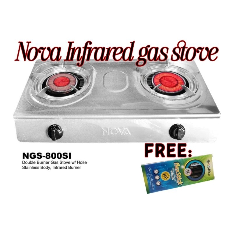 nova Infrared gas stove double burner | Shopee Philippines