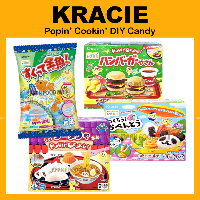 [KRACIE] Popin’ Cookin’ DIY Candy (Golden fish / Ramen / Hamburger / Bento) | Shopee Philippines