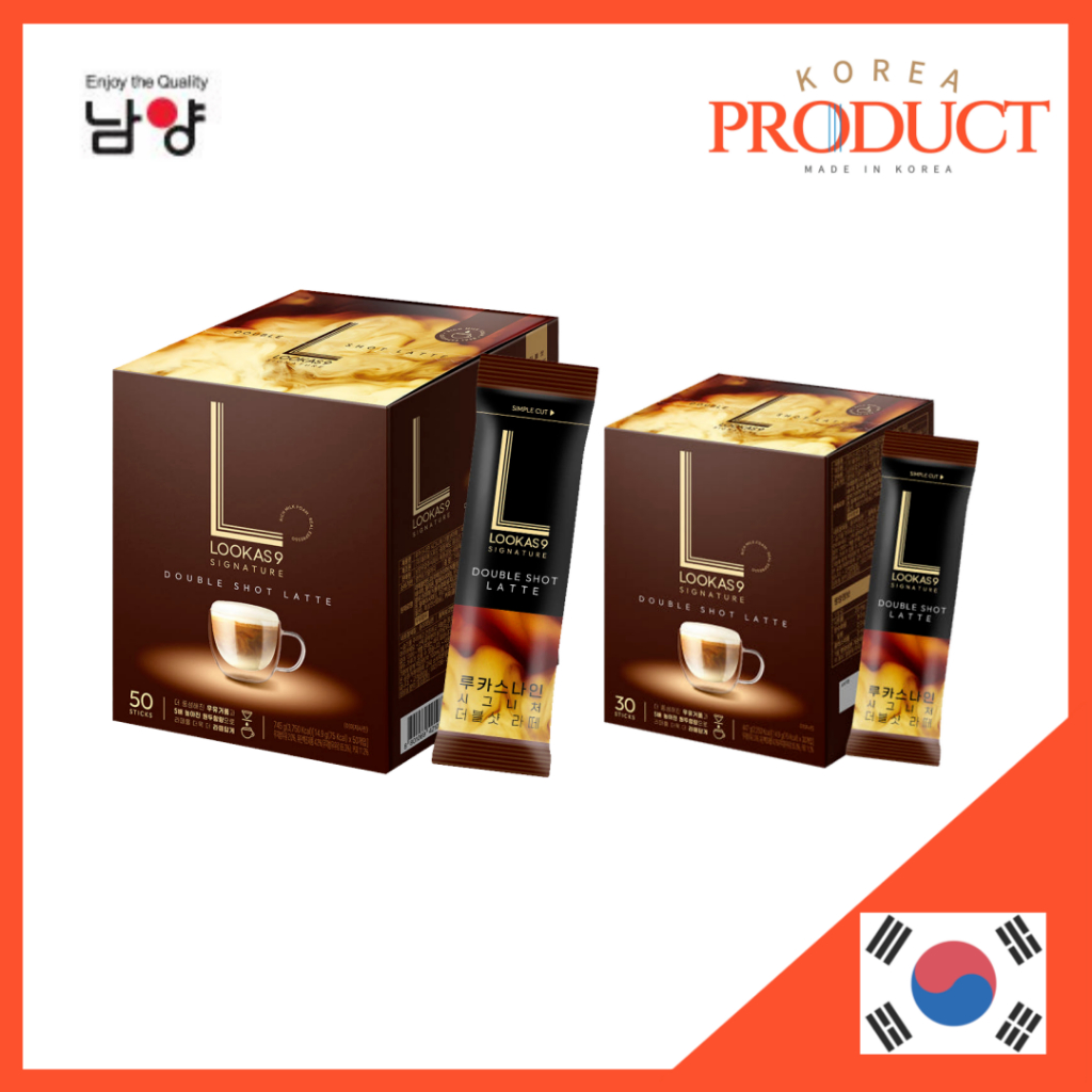 NAMYANG Lookas 9 DOuble Shot Latte Instant Coffee (14.9 x 30T / 50T) 3 ...