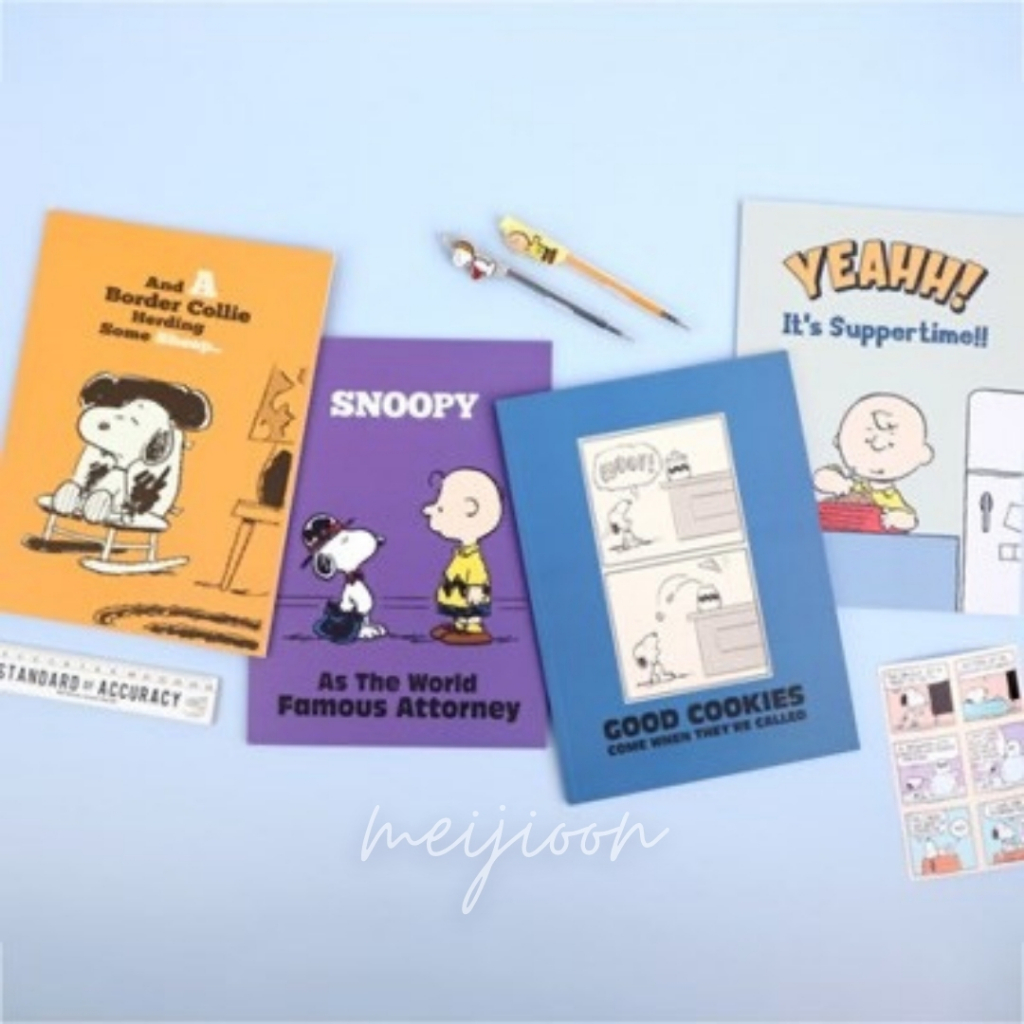 ♥from KOREA♥ PEANUTS, Snoopy Character Ruled Lined Notebook, Notebooks ...