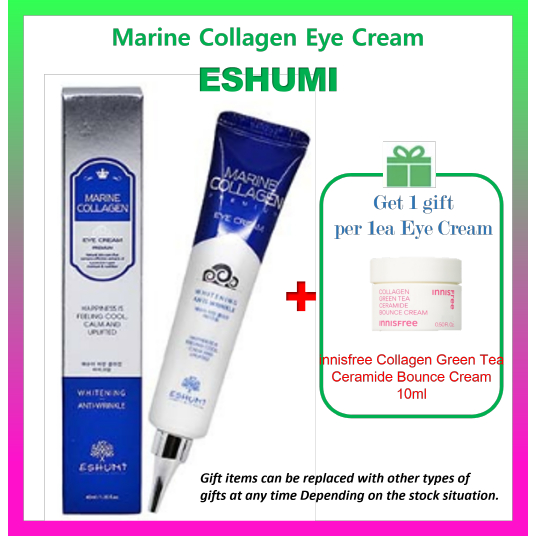 Eshumi Marine Collagen Eye Cream 【Free gift #48】 innisfree Ceramide ...
