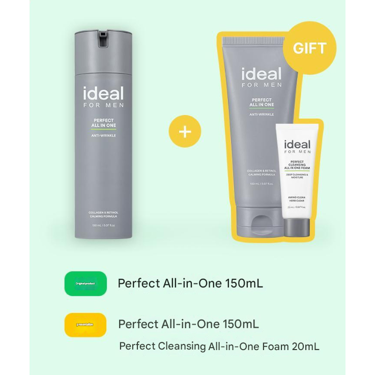 [KOREA] Ideal For Men Perfect All-in-One Limited Edition Set (2 x 150ml ...