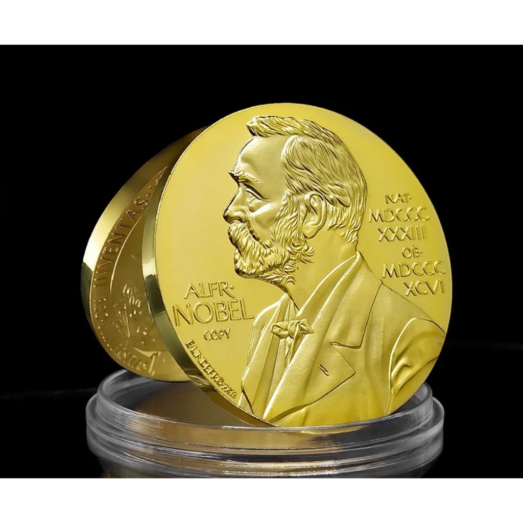 Nobel Prize Gold Plating Commemorative Coin Order of Merit Craft ...