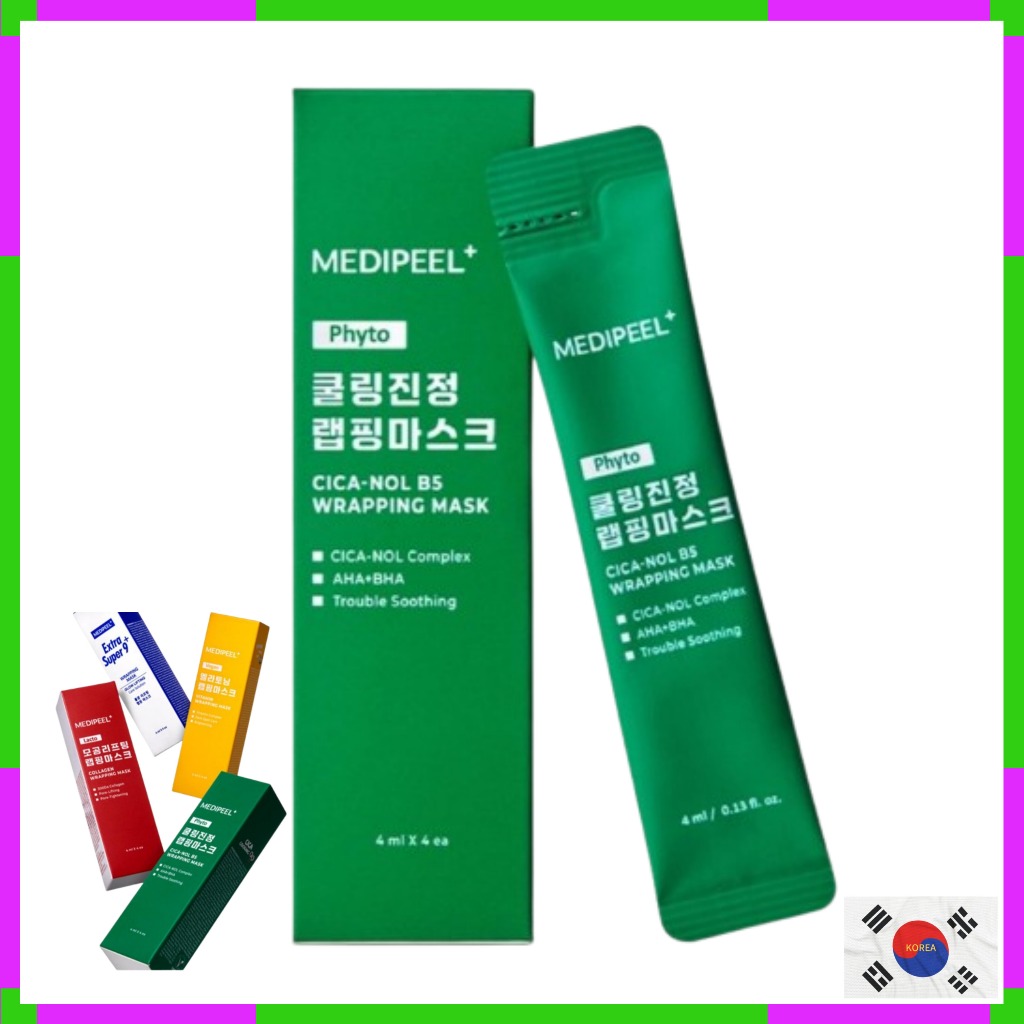 Medipeel Cica Cooling Soothing Wrapping Mask 4ml x 4pcs - Skin Soothing ...