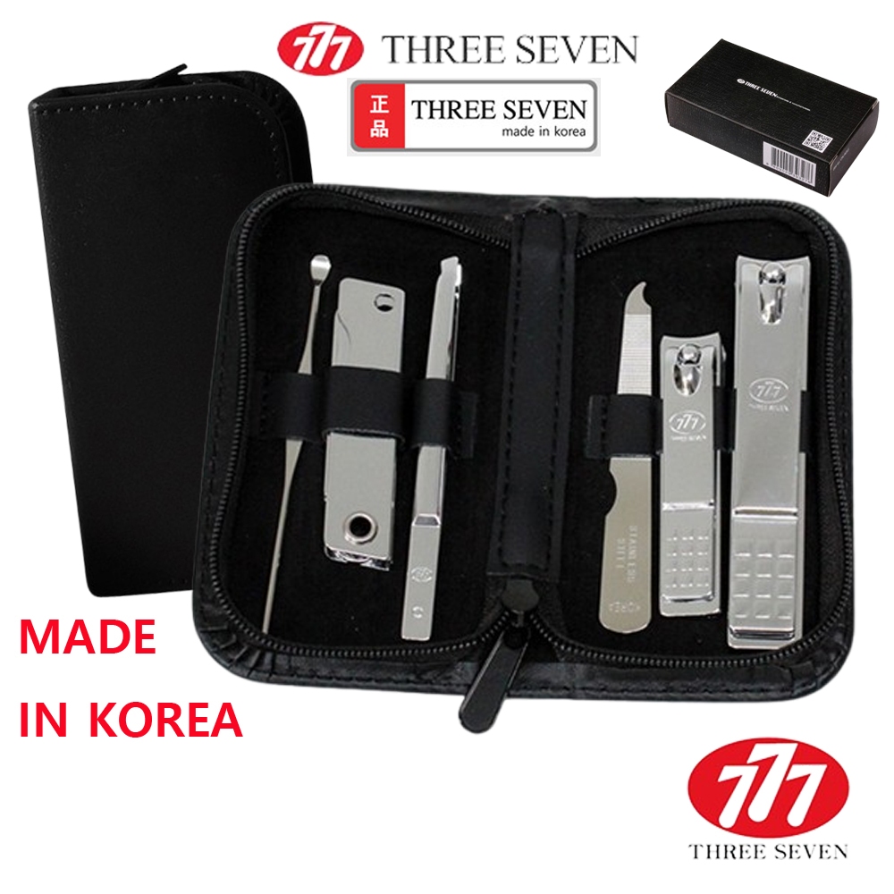 Korea 777 Three Seven Nail Clipper Manicure Set TS-460EC Made In Korea ...