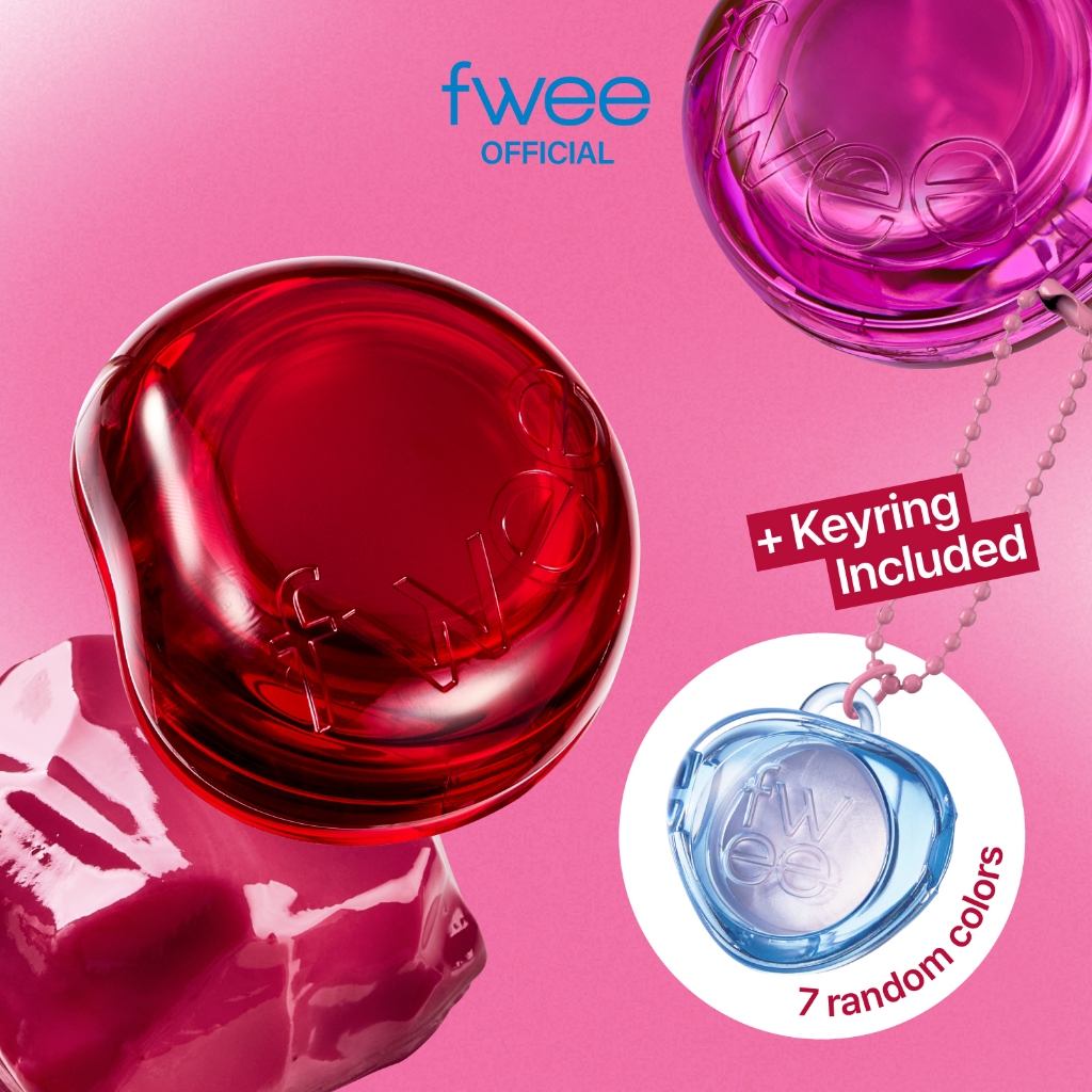 [Keychain Set] fwee Lip&Cheek Glowy Jelly Pot with Keychain | Shopee ...