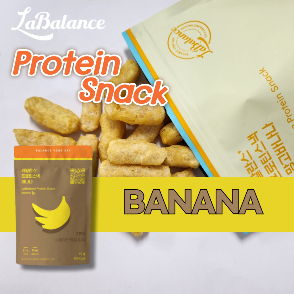 Protein Snacks, Labalance Protein Snack, Banana, 40g, vegan, healthy ...