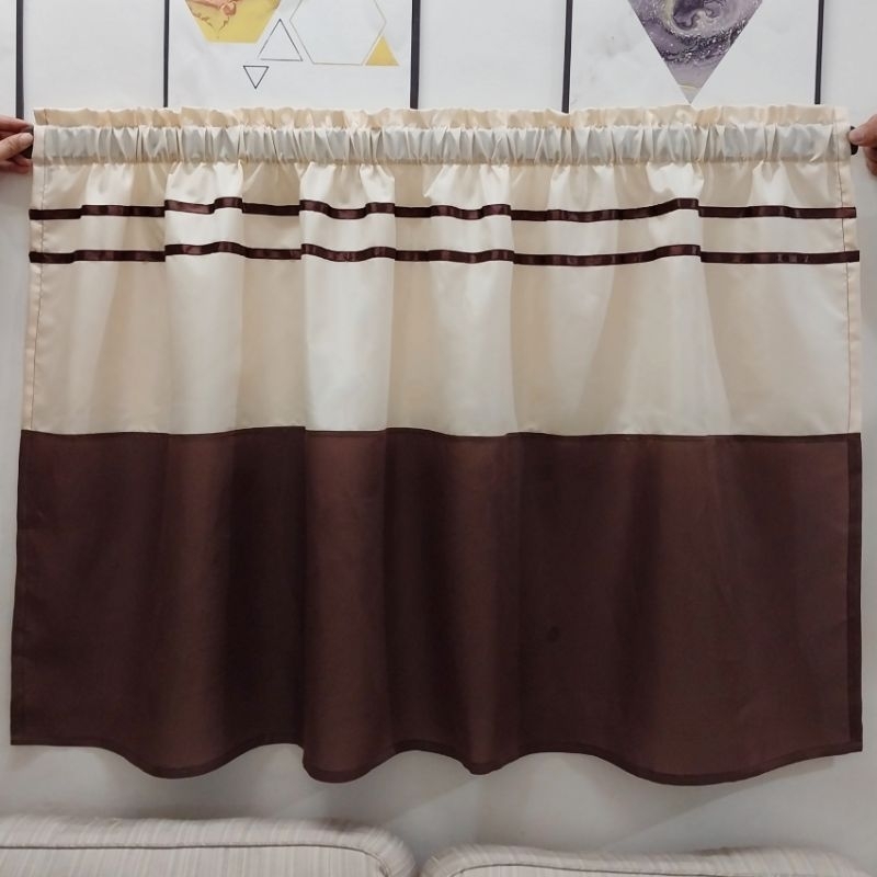 MOCHA/CREAM/CHOCO LABABO CURTAIN COLOR OF THE YEAR 2025 | Shopee ...
