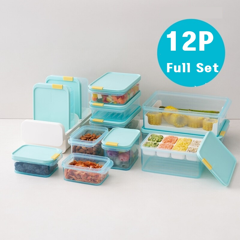 12PCS Full Set LocknLock Freezer Fit Containers Case for freezer ...