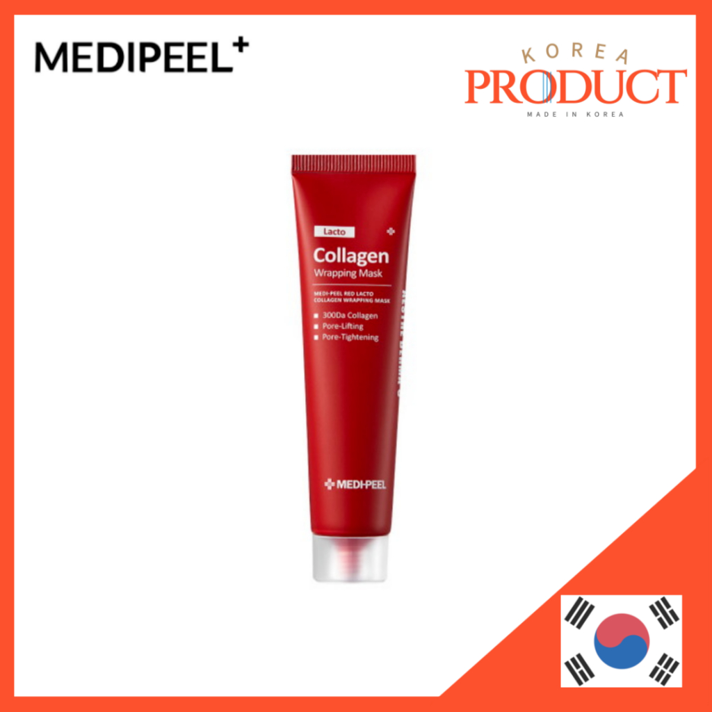 MEDIPEEL Red Lacto Collagen Wrapping Mask 70ml Pore Ligting Tightening ...