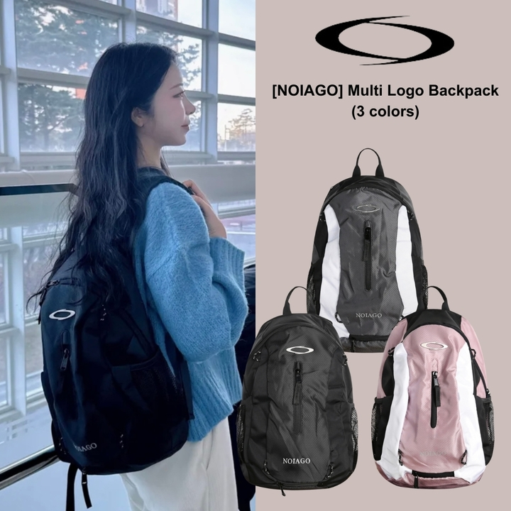 [NOIAGO] Multi Logo Backpack (3 colors) | Shopee Philippines