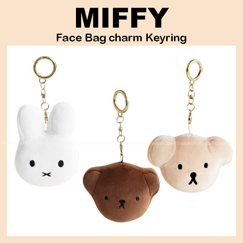 [MIFFY] Face Shape Bag charm Keyring (Miffy / Boris / Snuffy) | Shopee ...