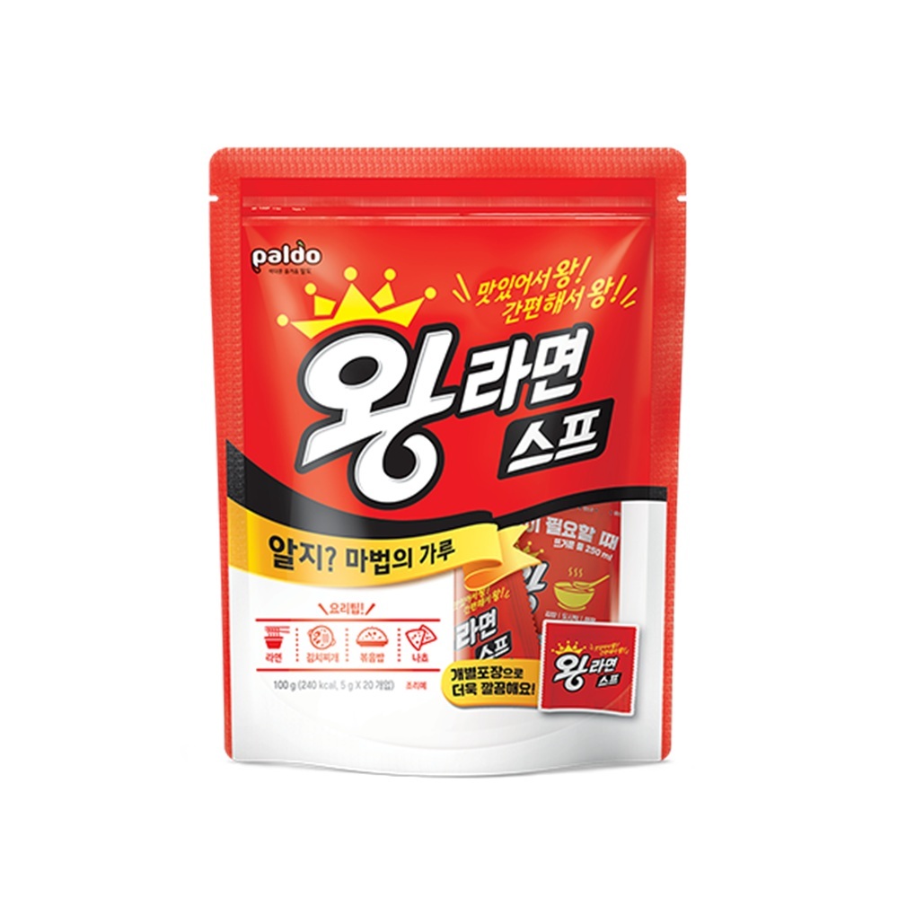 Paldo Jumbo Noodles Korean Noodle Soup Powder for Ramen 100g (5g * 20ea) | Shopee Philippines