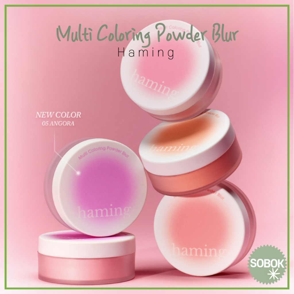 [Haming] Multi Coloring Powder Blur 5 colors 5g blusher cheek blush ...