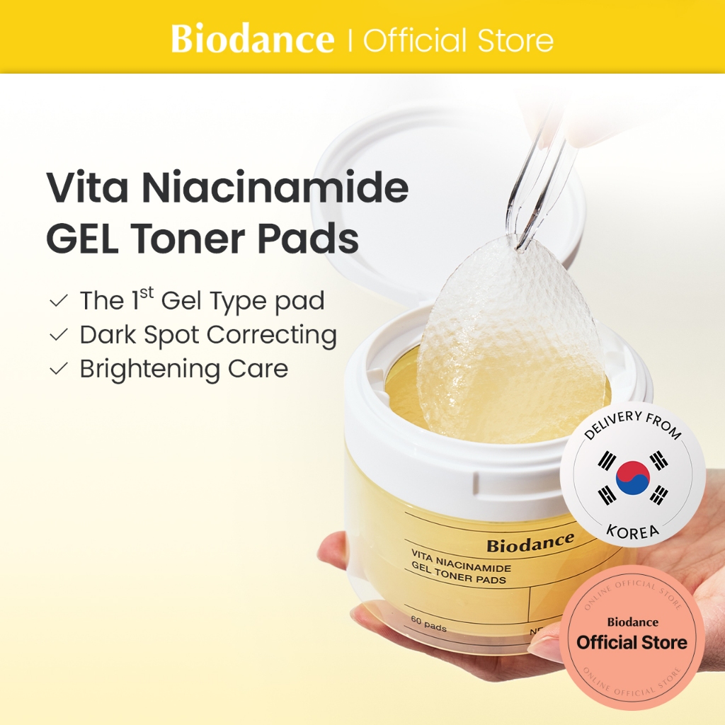 [Biodance Official] Vita Niacinamide Gel Toner Pad (60pads ...
