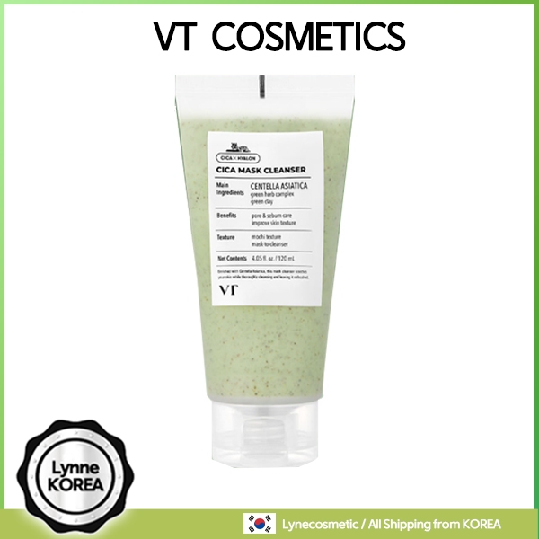 VT COSMETICS Cica Mask Clay Cleanser 120ml | Shopee Philippines