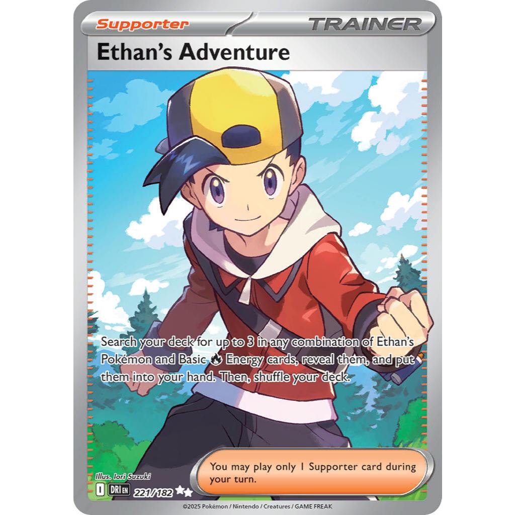 Ethan’s Adventure DRI 221/182 Destined Rivals Ultra EN Pokemon Card ...