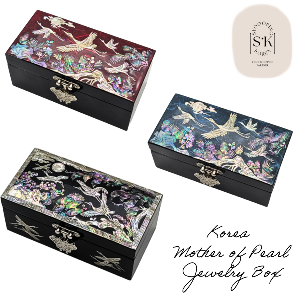 [Made in Korea] Korea Mother of Pearl Jewelry Box, Multipurpose box ...