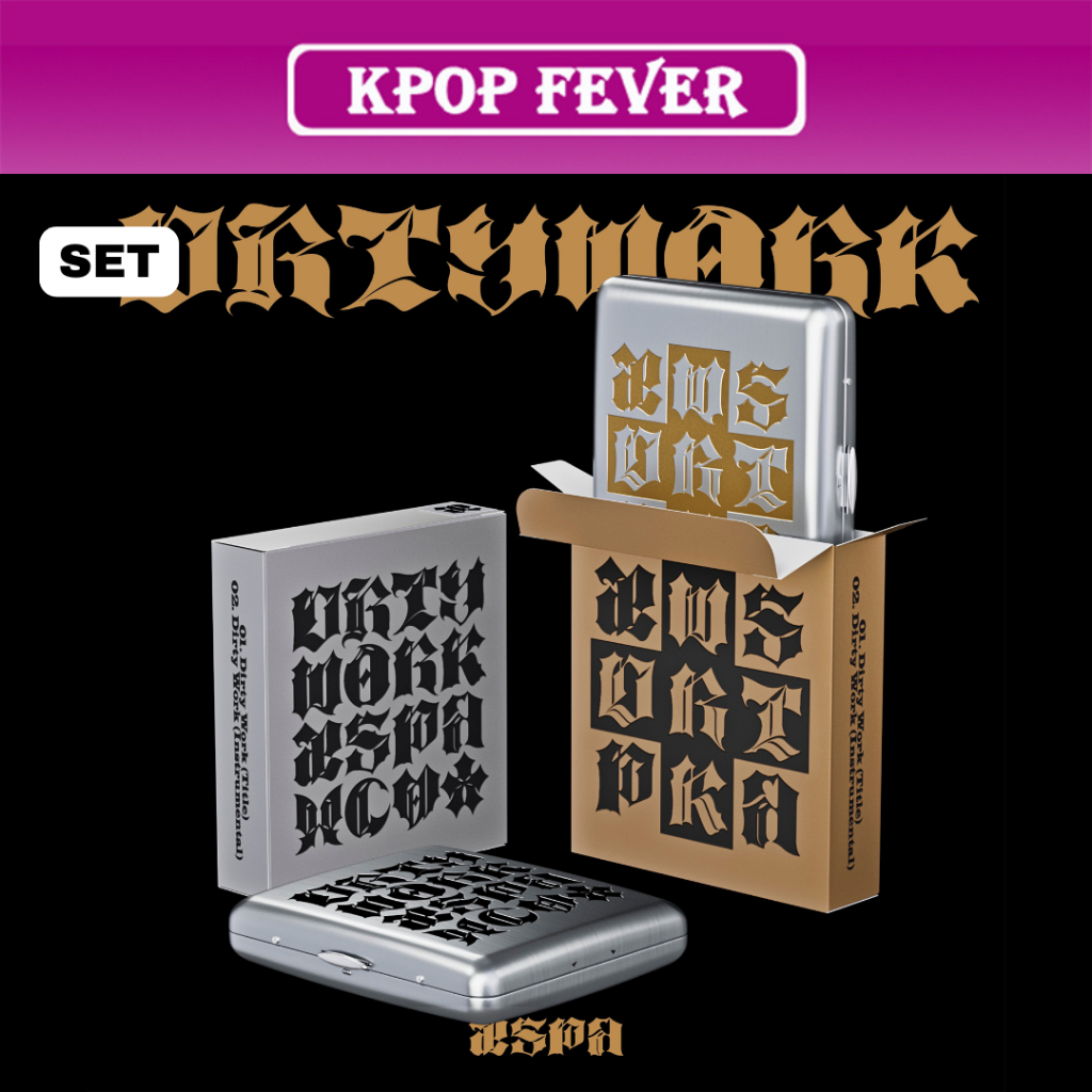 aespa [Dirty Work] 1ST SINGLE ALBUM / Dirty Case Ver. SET | Shopee Philippines