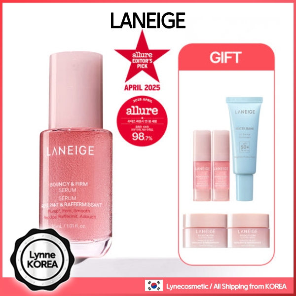 LANEIGE Bouncy & Firm Serum Special Set (Serum 30ml+Mini Serum 50ml*2ea+ Sleeping Mask 10ml*2ea ...