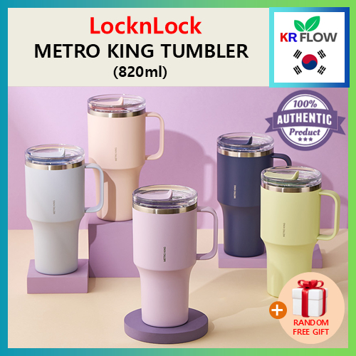 [LocknLock] METRO KING Tumbler (820ml) + RANDOM FREE GIFT | Shopee ...