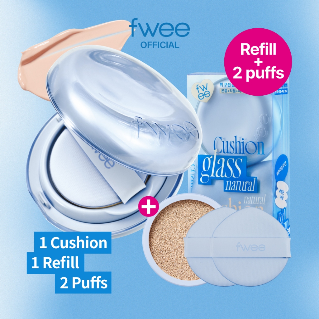 fwee Glass Cushion Foundation [Refill Set] – 13g Cushion + 13g Refill ...