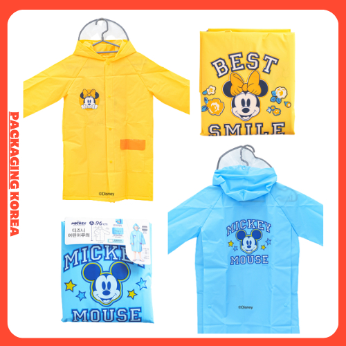 Disney Mickey & Minnie Kids Raincoat with Reflective Details | Shopee ...