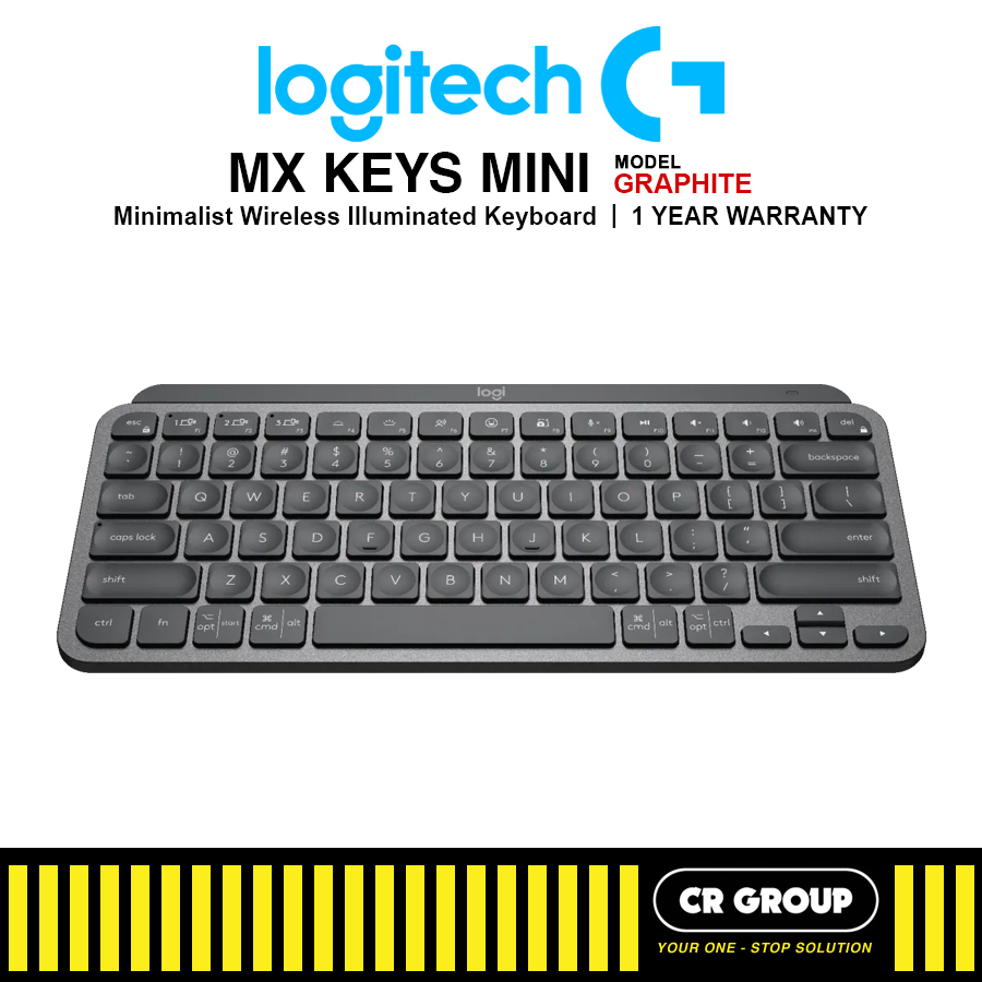 Logitech MX Keys Mini Wireless Illuminated Keyboard with Easy Switch up ...