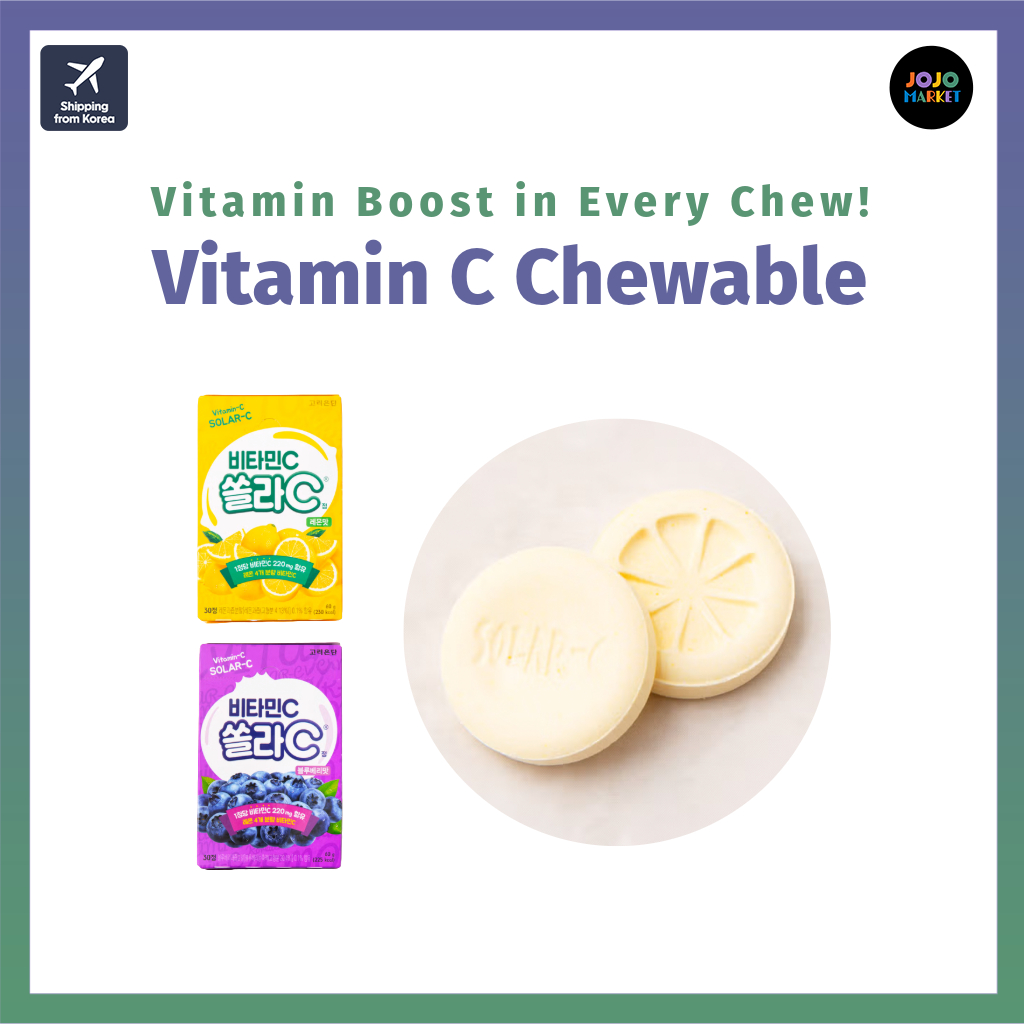 Ssolra C Vitamin Chewable / Lemon & Blueberry Flavors (30 Tablets ...