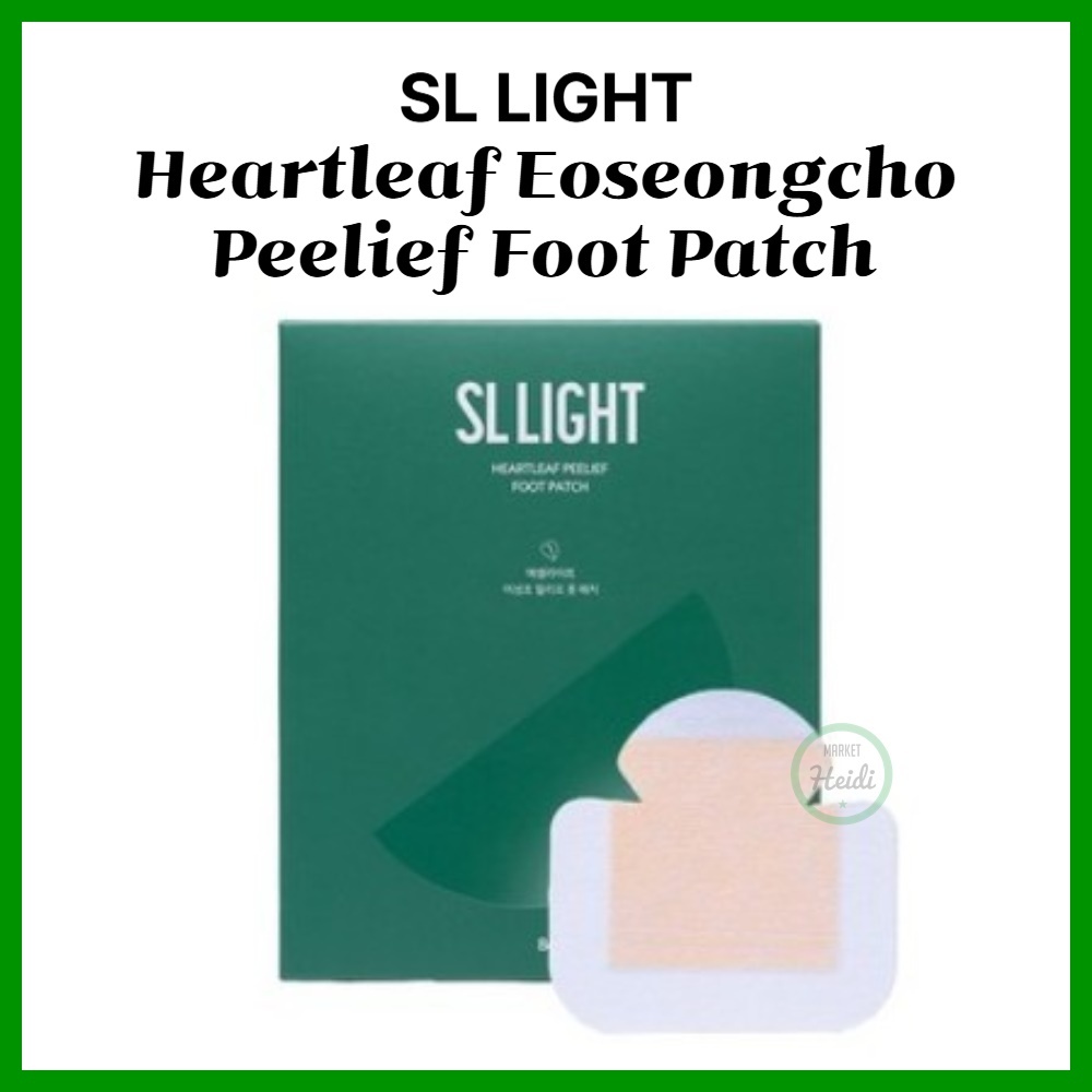 KOREA 🇰🇷 SLLIGHT Heartleaf Eoseongcho Peelief Foot Patch 8ea / sl light foot patch | Shopee ...