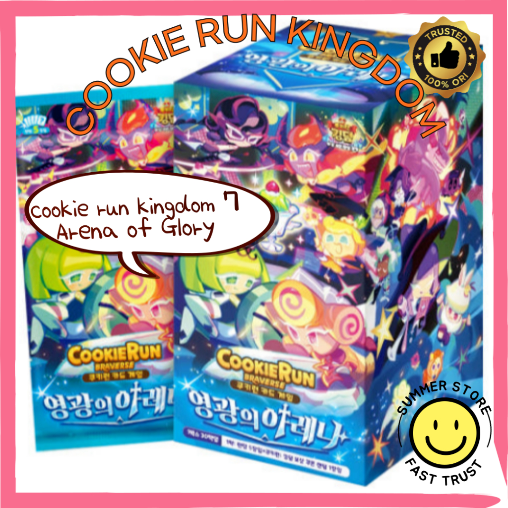 Cookie Run Kingdom 7 Bravers Card Game Arena of Glory Booster Box 1 Box ...
