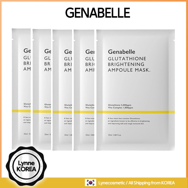 GENABELLE Gluta Brightening Ampoule Mask 5ea | Shopee Philippines