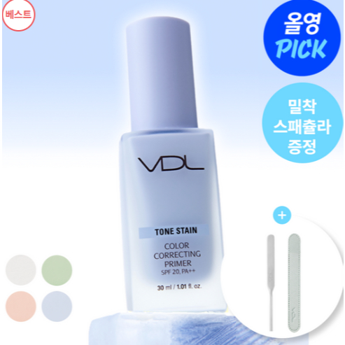 [VDL] Tone Stain color correcting primer 13ml / 30ml (+ Spatchula)_From ...