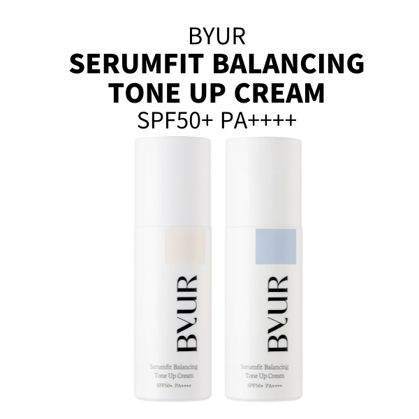 BYUR Serumfit Balancing Tone Up Cream Clear SPF50+/PA++++ 40g | Shopee ...