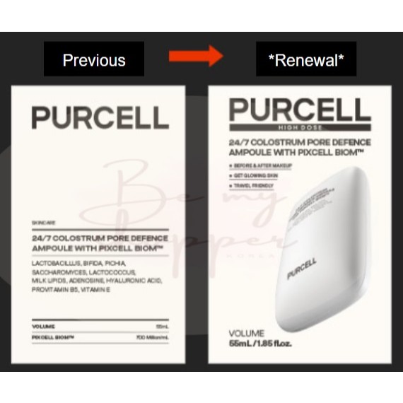 [PURCELL] BLACKPINK ROSE'S / PONY's PICK Purcell Pore Defence Ampoule ...