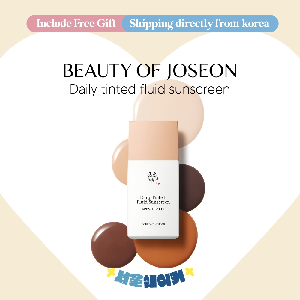[Beauty of joseon] Daily tinted fluid sunscreen SPF50+ PA+++ 50ml | Shopee Philippines