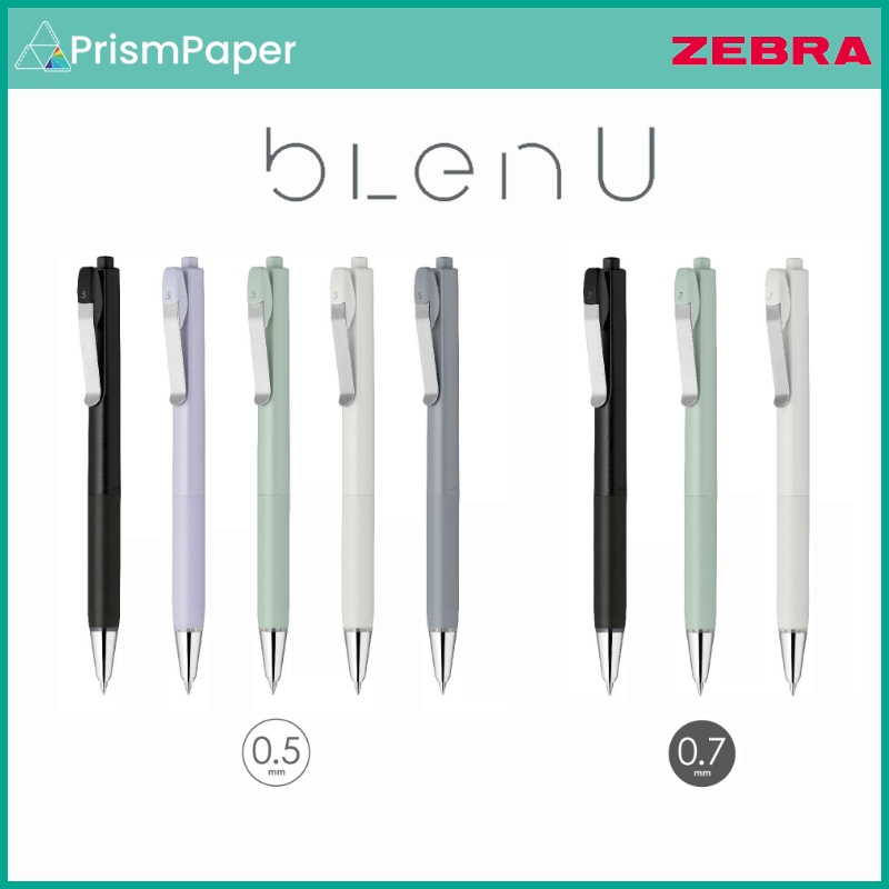 Zebra Blen U Oil Based Ballpoint Pen 0.5 / 0.7mm [Made In Japan ...