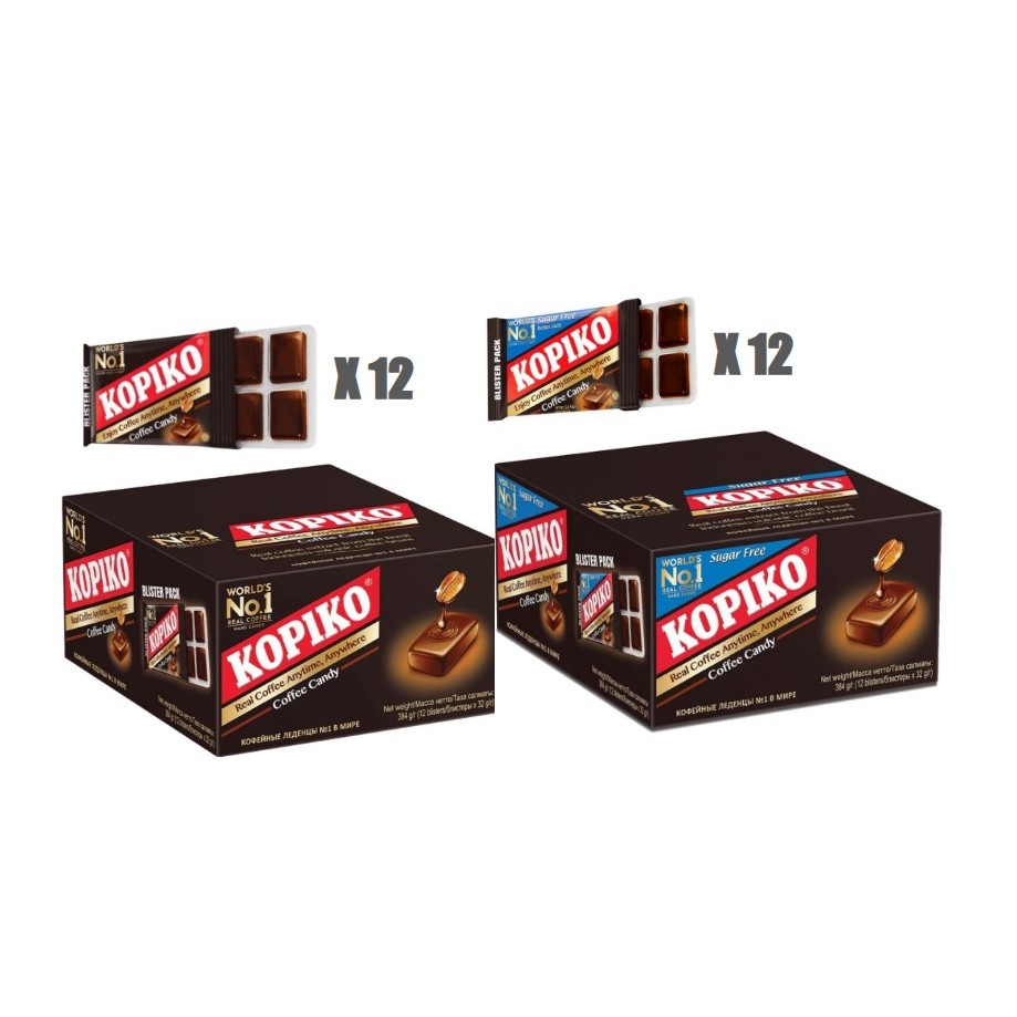 [Kopiko] Sugar Free / Original Coffee Candy 32g x 12pack (box) | Shopee ...