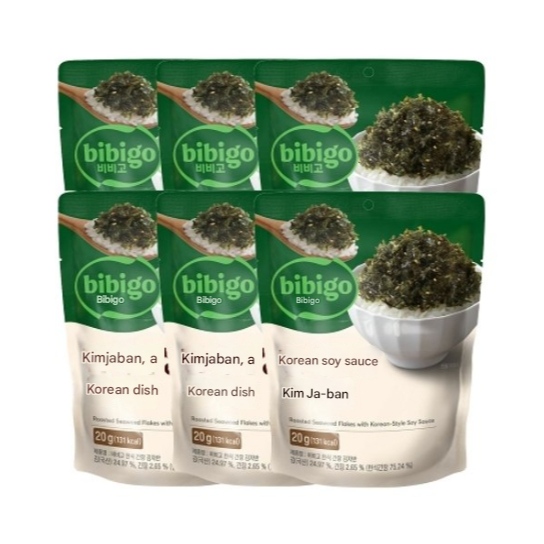 CJ CheilJedang Bibigo Korean Soy Sauce Seasoned Kim 20g x6 | Shopee ...