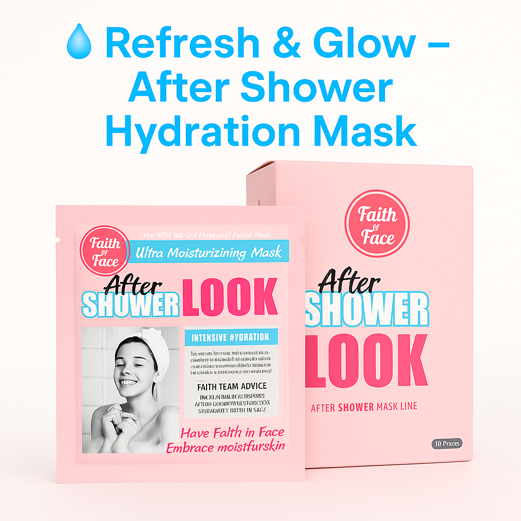 [Face in Face] After Shower Look Hydrogel Mask Pack | Deep Hydration ...