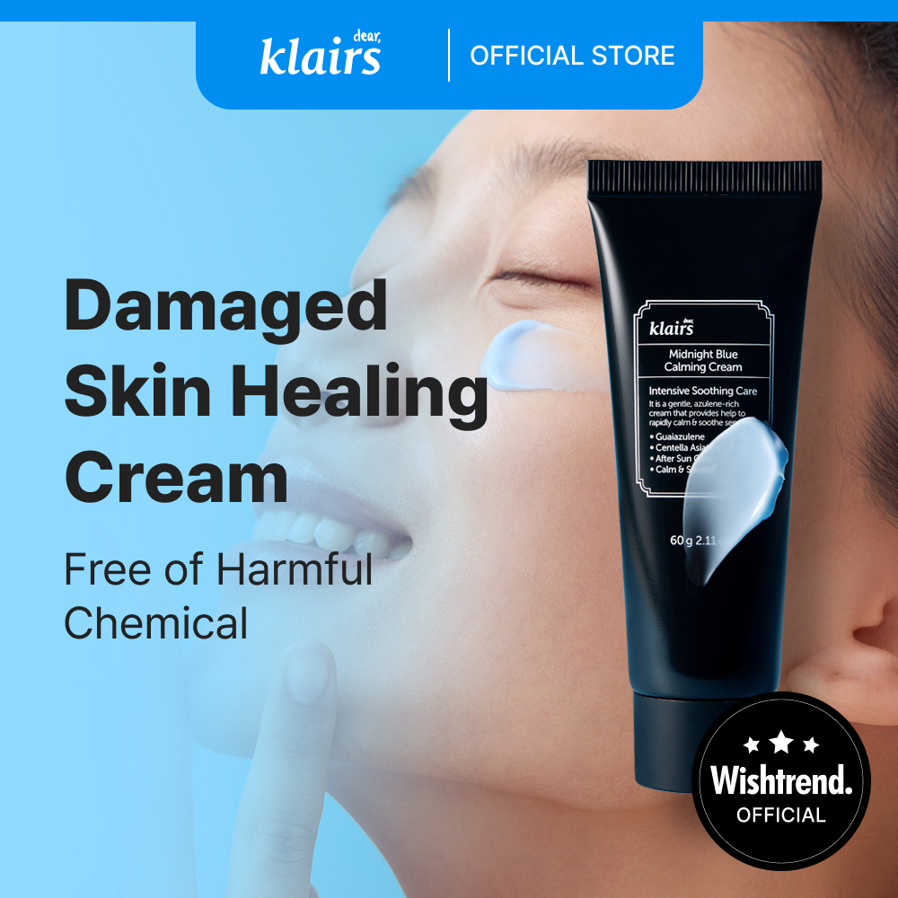 [Klairs] Midnight Blue Calming Cream / Moisturizer 60ml | Shopee ...