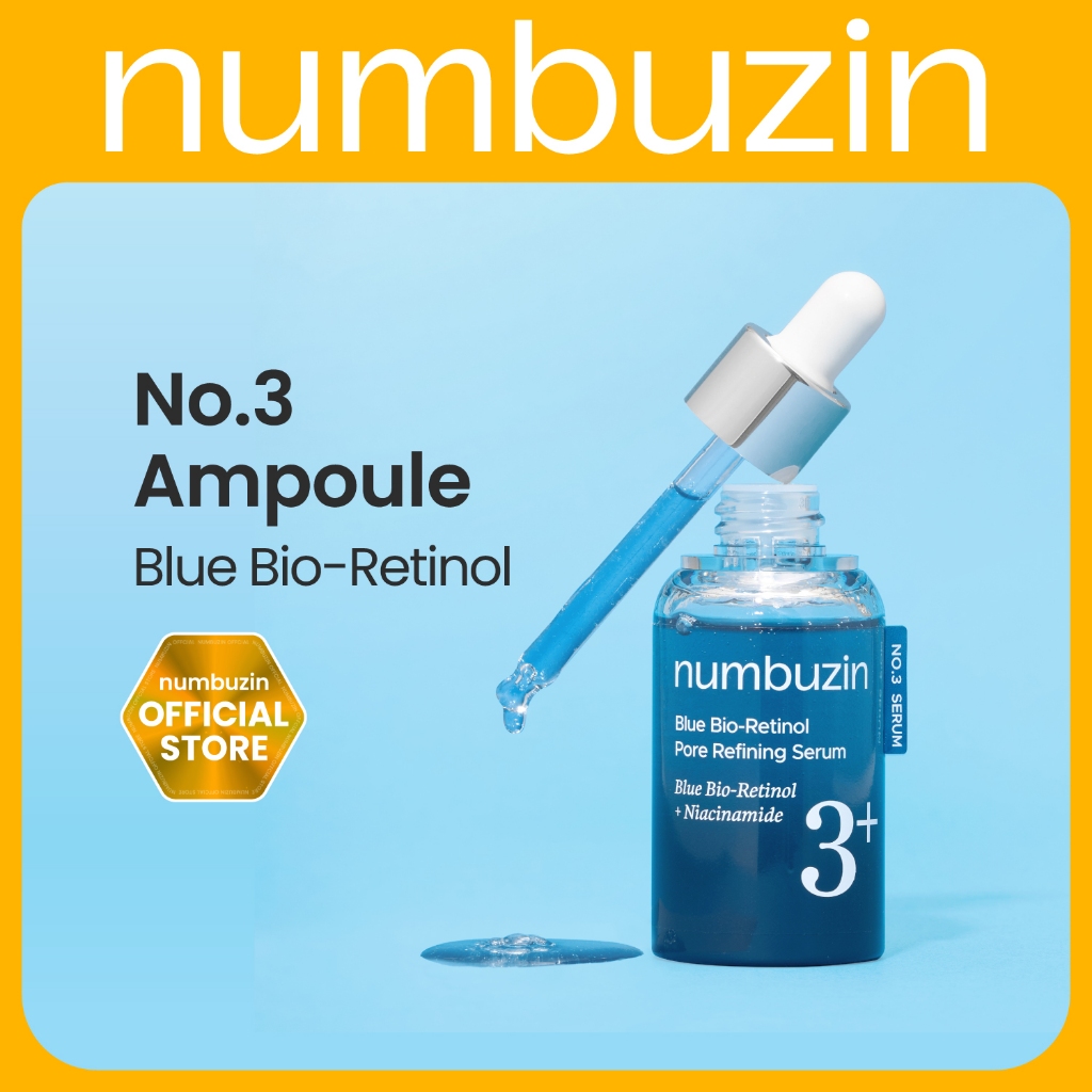 numbuzin No.3 Serum | Blue Retinol Pore Refining Serum 30ml | Shopee ...