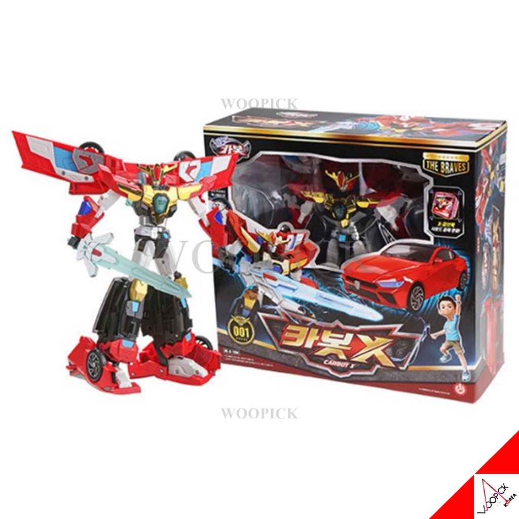 Hello Carbot The Braves CARBOT X Transformer Robot Car Cube Pack Figure ...