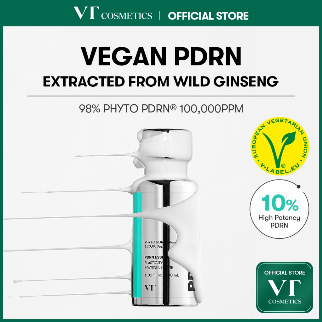 [VT] PDRN ESSENCE 100 30ml 100,000ppm of PDRN(98%) Wrinkle improvement, Brightening | Shopee ...